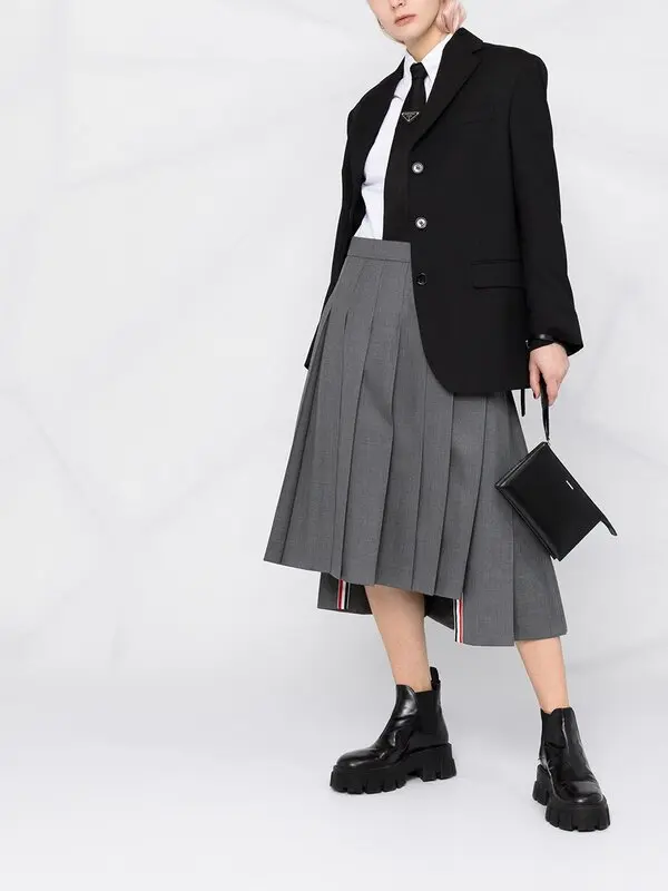 Thom Browne Pleated Midi Skirt