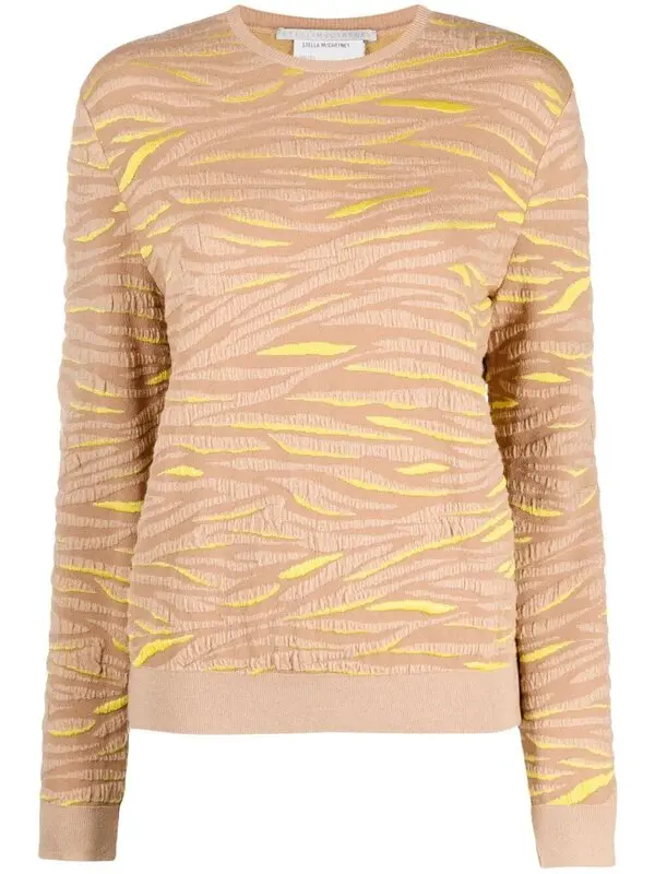Stella McCartney Animal Pattern Knitted Jumper - Neutrals