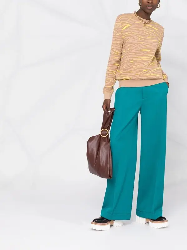 Stella McCartney Animal Pattern Knitted Jumper