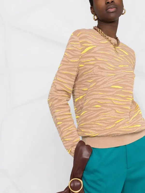 Stella McCartney Animal Pattern Knitted Jumper