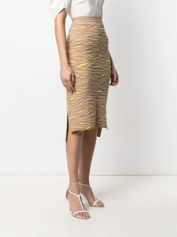 Stella McCartney Animal Pattern Knitted Skirt