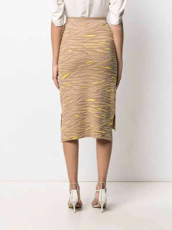 Stella McCartney Animal Pattern Knitted Skirt