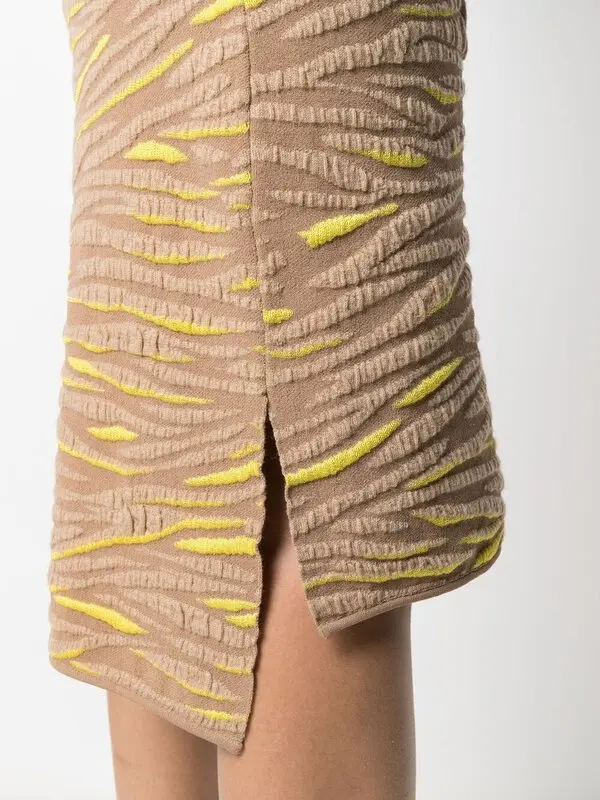 Stella McCartney Animal Pattern Knitted Skirt