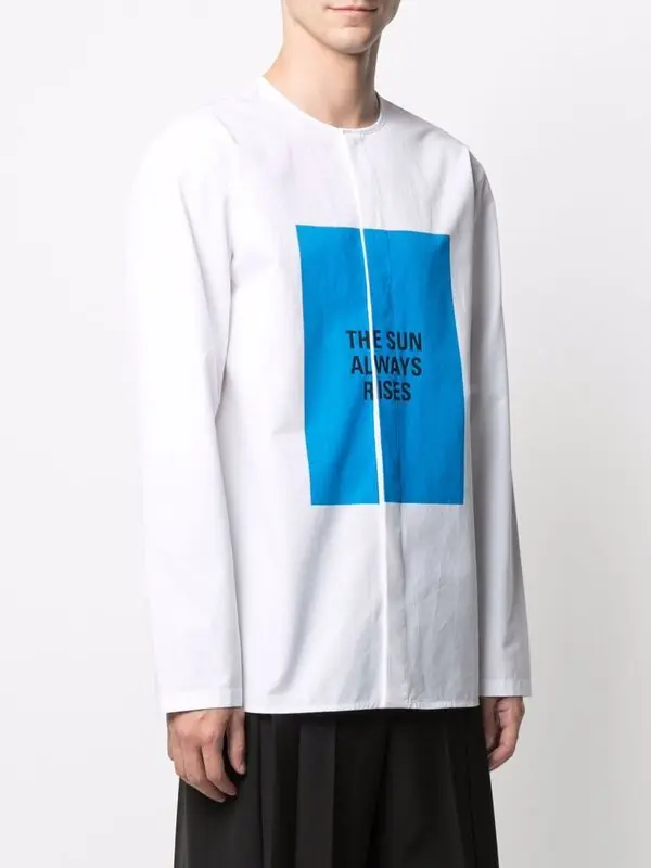 Jil Sander The Sun Always Rises Shirt In White - 60% Off
