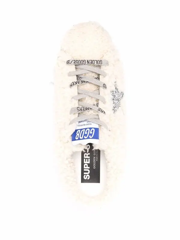 GOLDEN GOOSE Super-star Sabot Shearling Sneakers