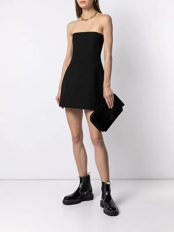 corset dress mesh Stylish Black Mesh Corset Dress with Ruched Halter Neck