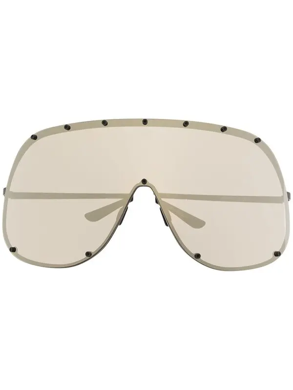 Rick Owens Oversized Mirrored Sunglasses