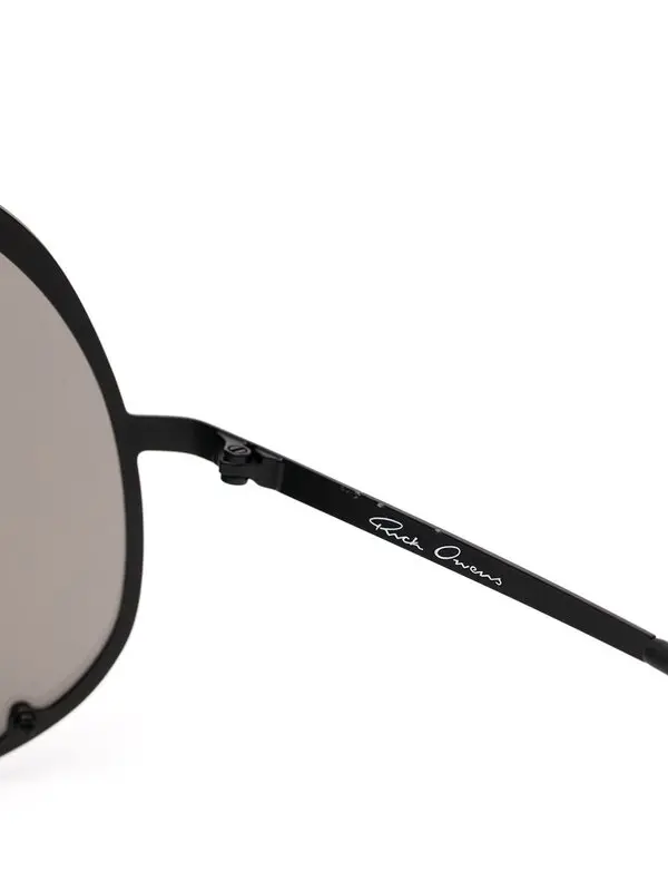 Rick Owens Oversized Mirrored Sunglasses