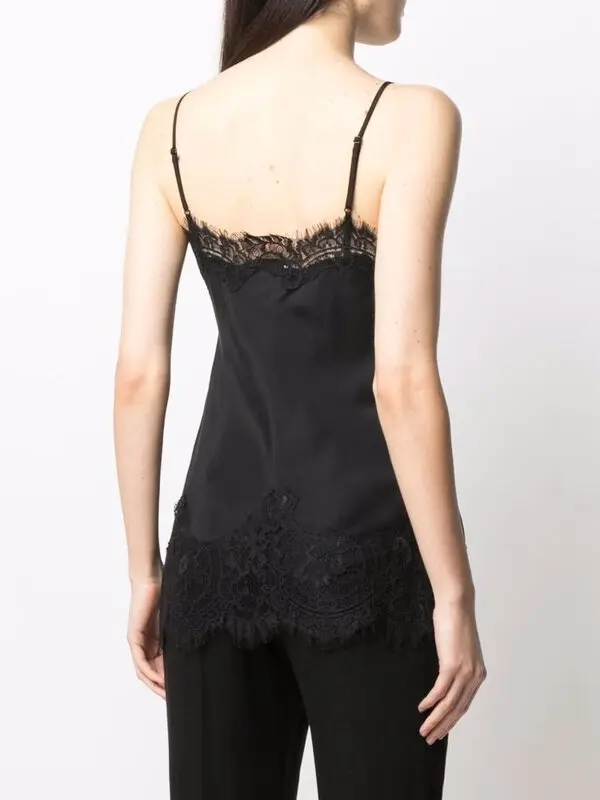 Gold Hawk Lace-trimmed Camisole Top