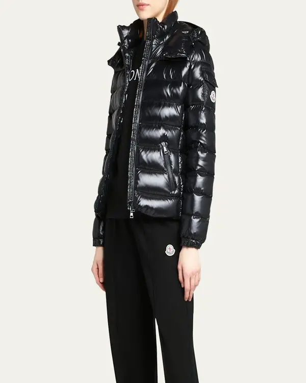 Moncler Bady Hooded Short Down Jacket - Dark Black