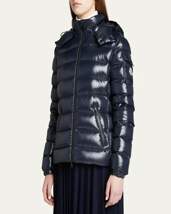 Moncler Bady Hooded Short Down Jacket - Dark Black