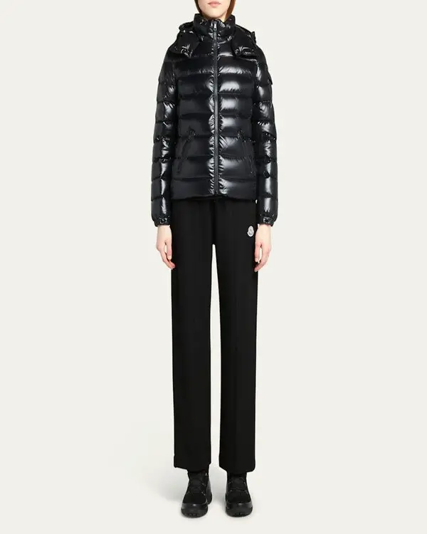 Moncler Bady Hooded Short Down Jacket - Dark Black