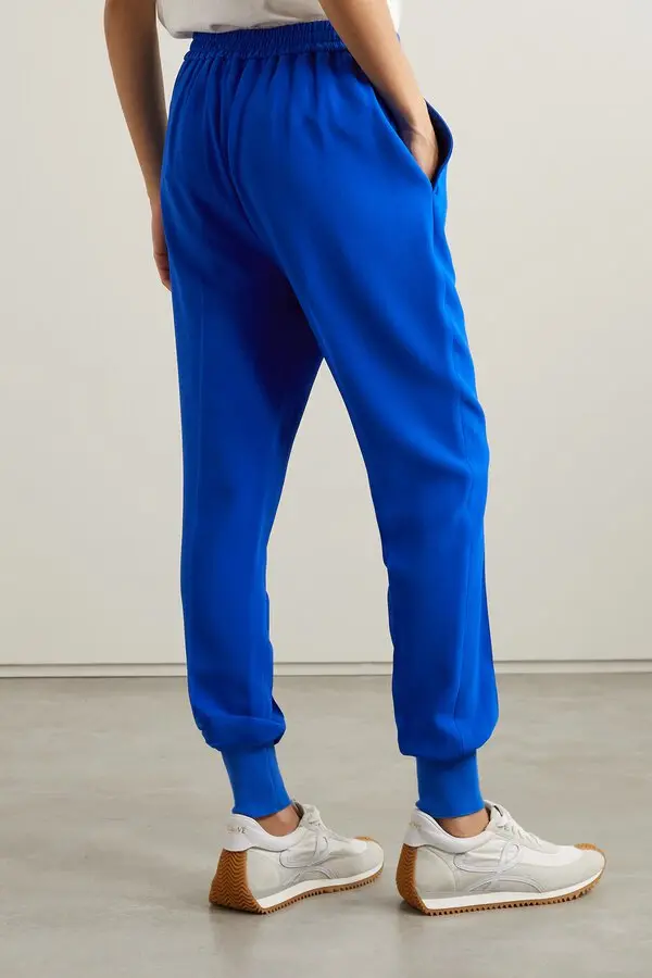Stella McCartney Net Sustain Julia Crepe Track Pants
