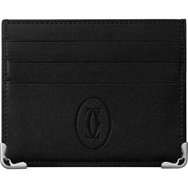Cartier Simple 6-Credit Card Holder, Must De - Black/Silver
