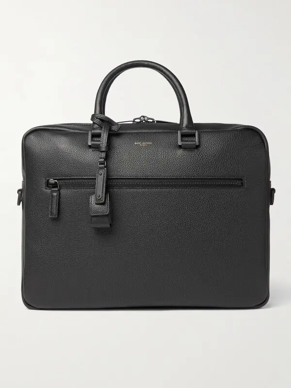 Saint Laurent Sac De Jour Full-grain Leather Briefcase - Black