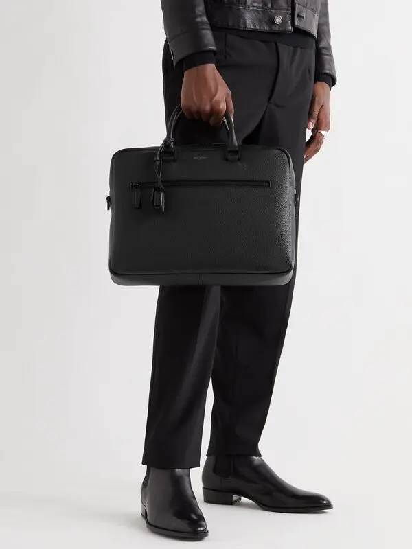 Saint Laurent Sac De Jour Full-grain Leather Briefcase