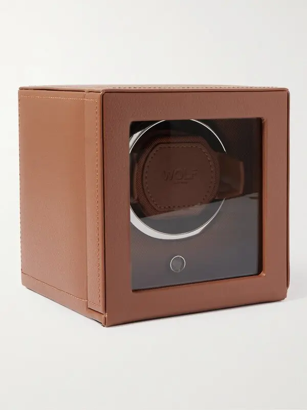Wolf Cub Single Watch Winder - Brown