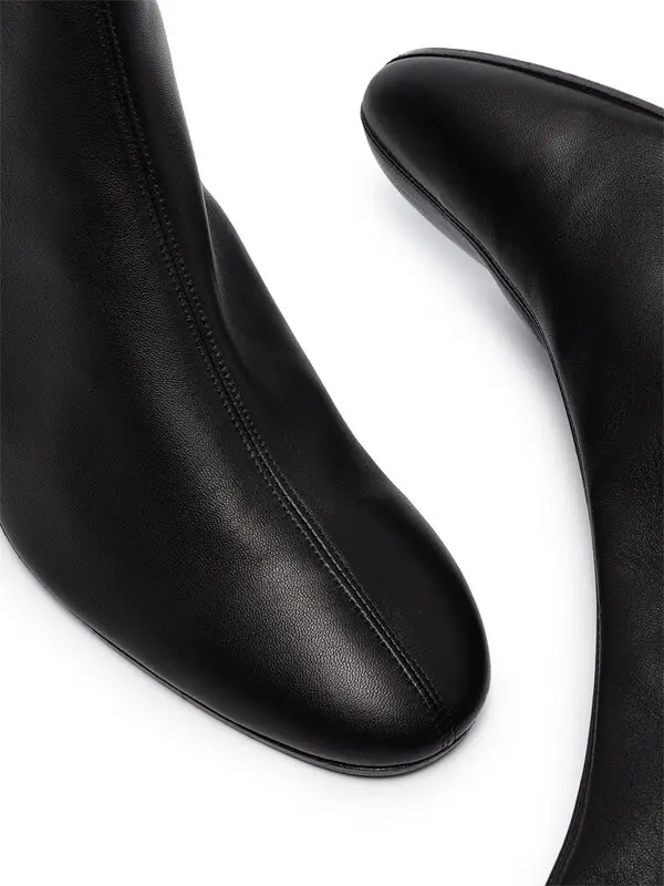 AQUAZZURA Saint Honore 50mm Leather Boots - Black