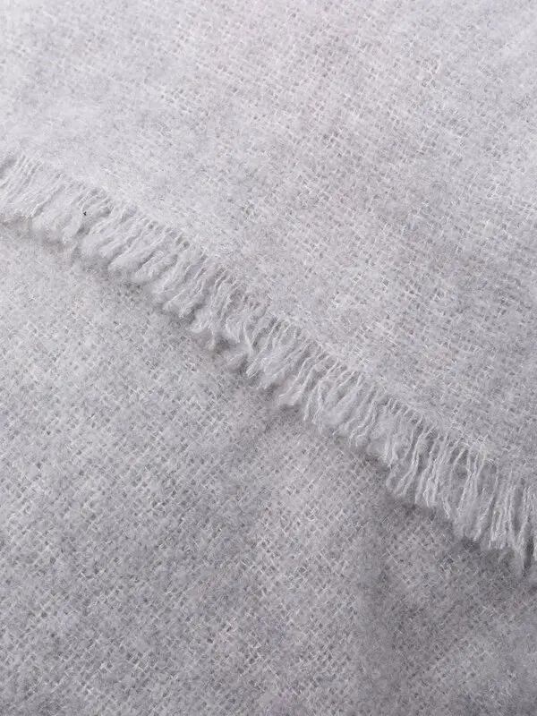 Brunello Cucinelli Frayed-edge Cashmere Scarf - Grey