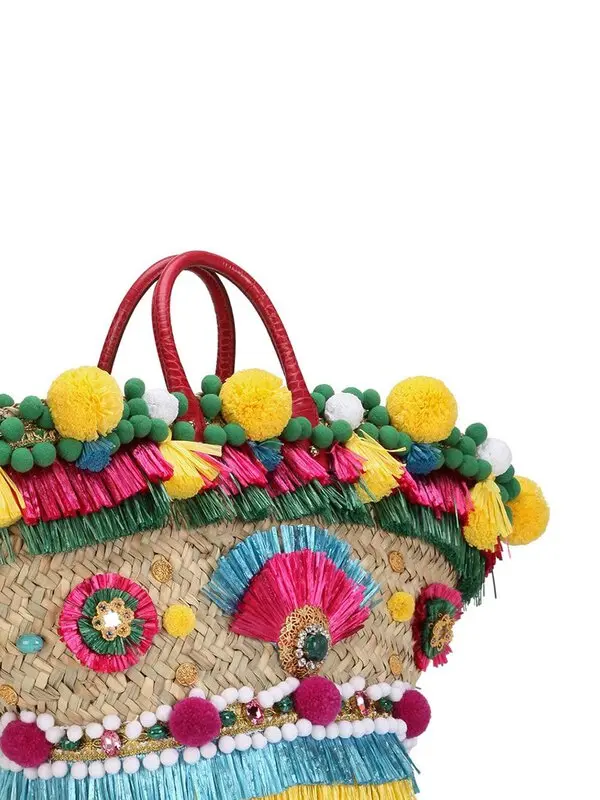 Dolce & Gabbana Kendra Woven Basket Bag