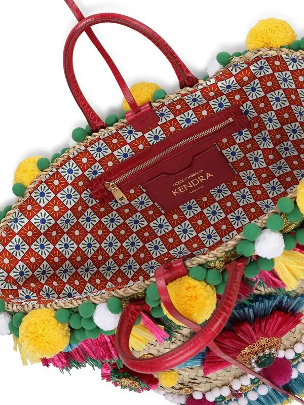 Dolce & Gabbana Kendra Woven Basket Bag