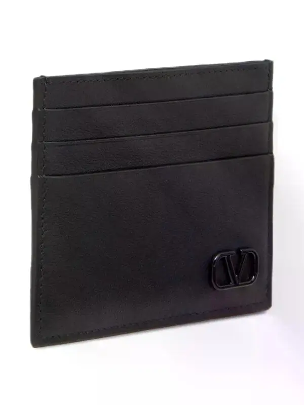 Valentino Garavani Vlogo Signature Card Holder - Black