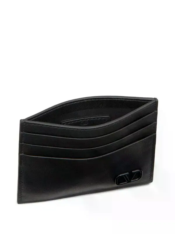 Valentino Garavani Vlogo Signature Card Holder - Black