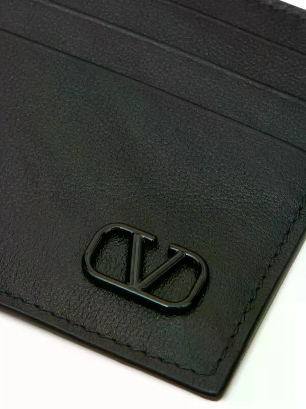 Valentino Garavani Vlogo Signature Card Holder - Black