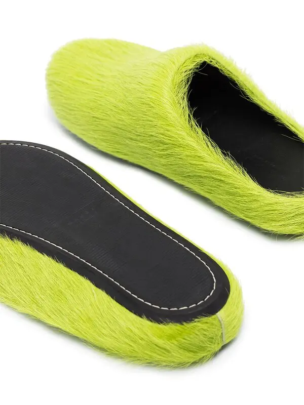 Marni Fussbett Round-toe Mules - Green