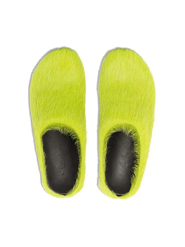 Marni Fussbett Round-toe Mules - Green