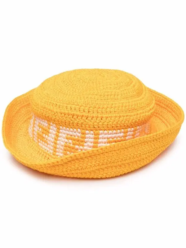 Fendi Crotchet - Design Hat - 100% Authentic Hat - Purple | FENDI US main image 2