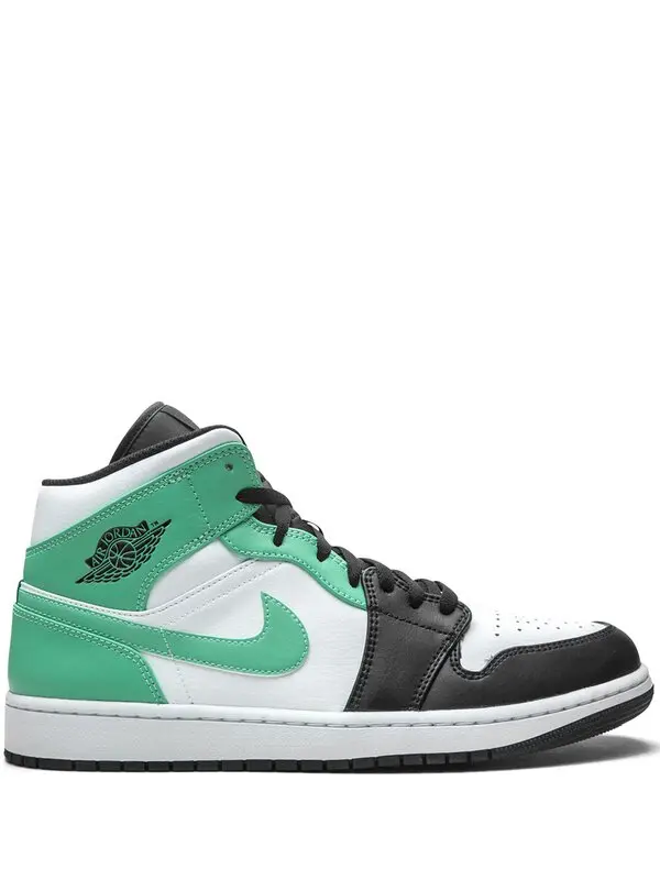 JORDAN Air 1 Mid Island Green Sneakers - White