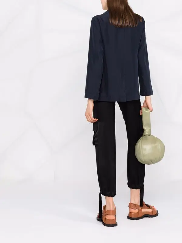 Vince Double-breasted Silk Blazer