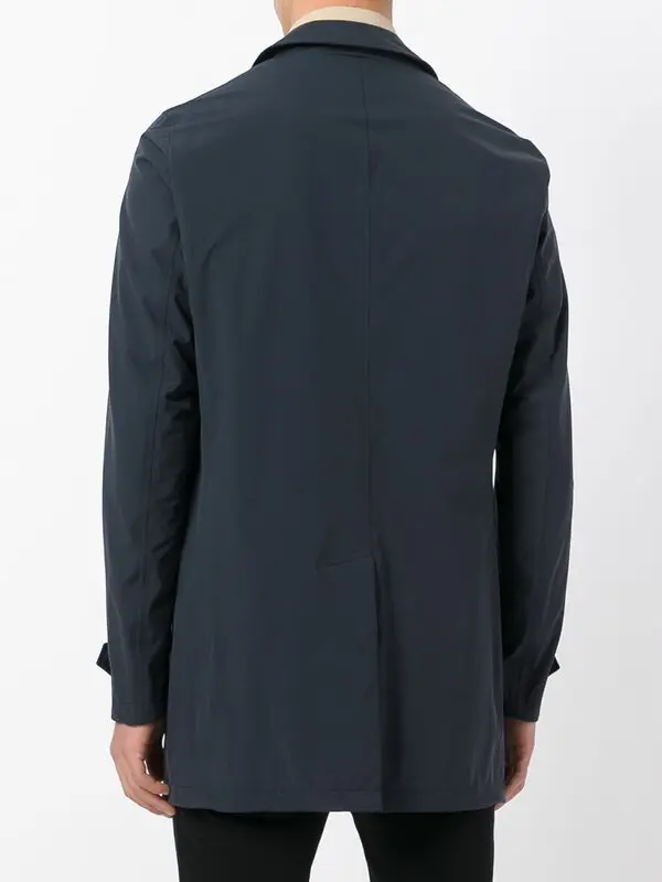 Herno Mid Length Raincoat - Blue