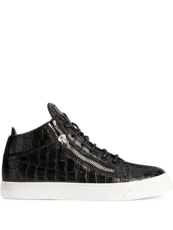 GIUSEPPE ZANOTTI Kriss Mid-top Sneakers - Black