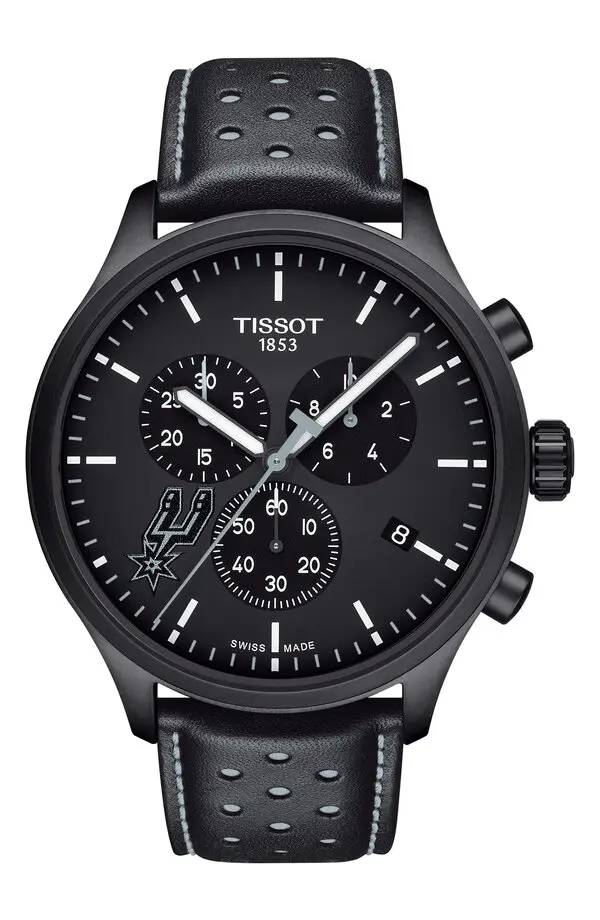 TISSOT Chrono Xl Nba Leather Strap Watch
