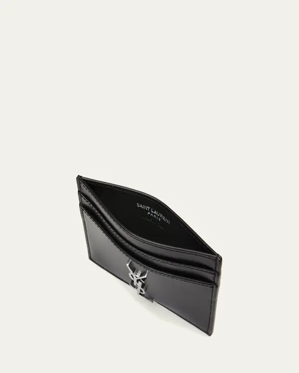 Saint Laurent Monogram Leather Card Case