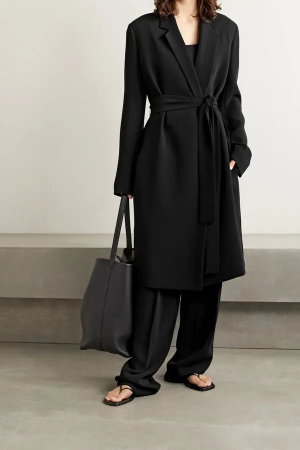 THE ROW Essentials Harri Belted Cady Coat