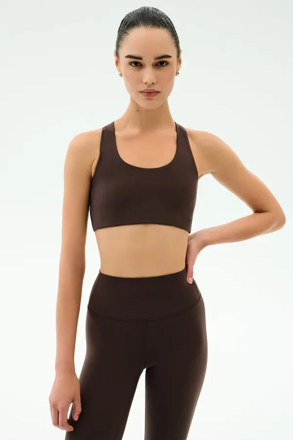 Splits59 Sara Airweight Bra - Dark Chocolate