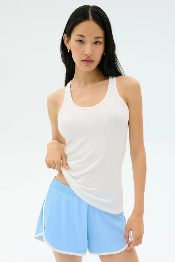Splits59 Ashby Ribbed Tank - White