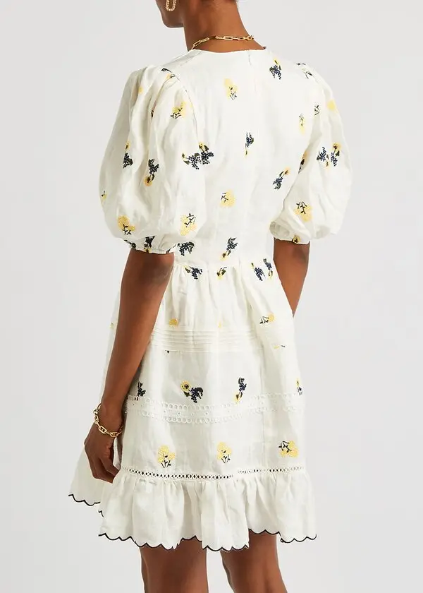 sachin and babi light blue dress Maggy London Embroidered Floral Overlay Cocktail Dress In Twilight Navy -  60% Off