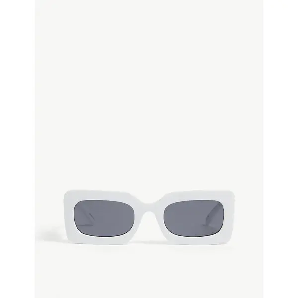 More Joy x Le Specs Sex-print rectangular-frame plastic sunglasses Oh Damn! Black Uni-Sex Rectangle Sunglasses | Le Specs main image 3