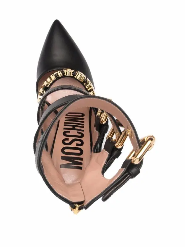 Moschino Logo-plaque 110mm Pumps