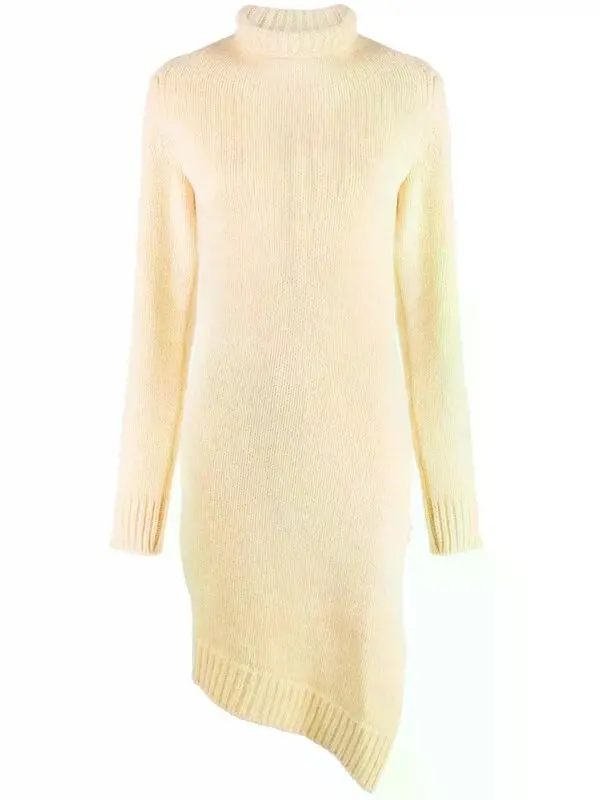 JIL SANDER Asymmetric-hem Roll Neck Jumper