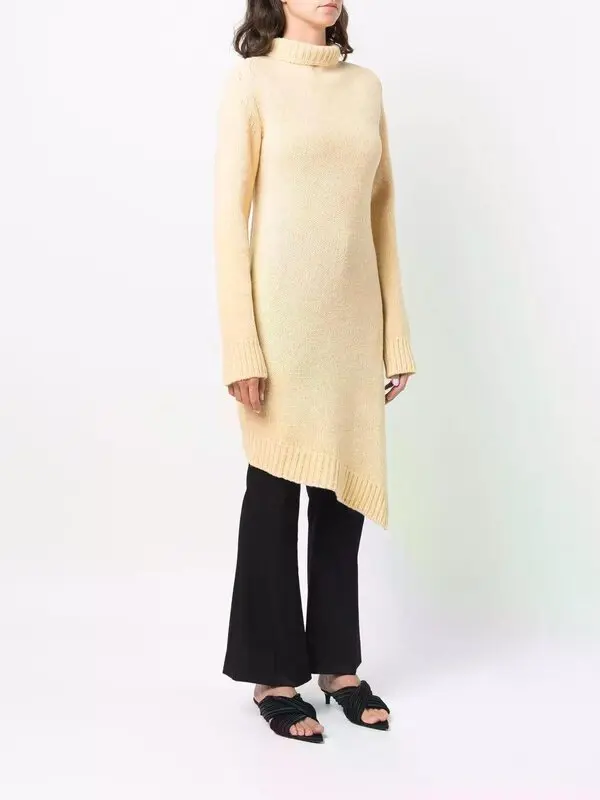 JIL SANDER Asymmetric-hem Roll Neck Jumper