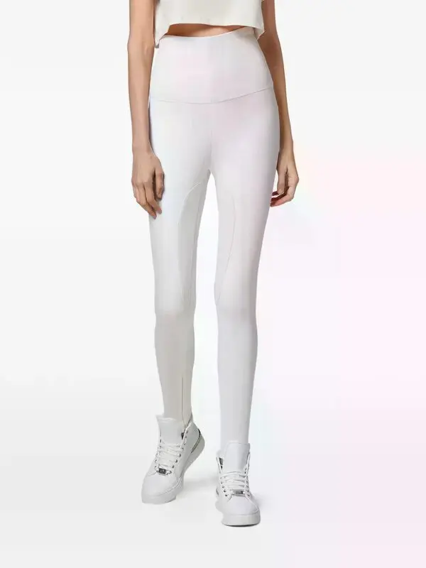 Philipp Plein High-waisted Cady-texture Leggings