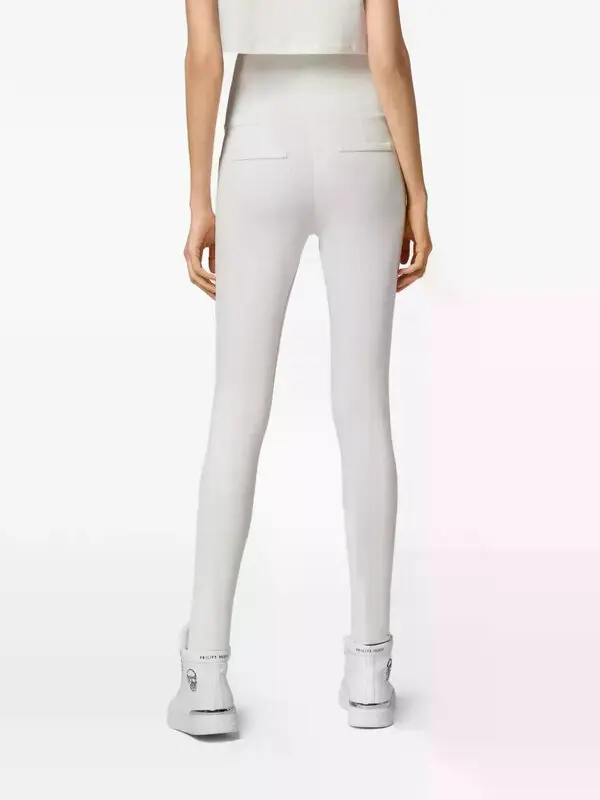 Philipp Plein High-waisted Cady-texture Leggings