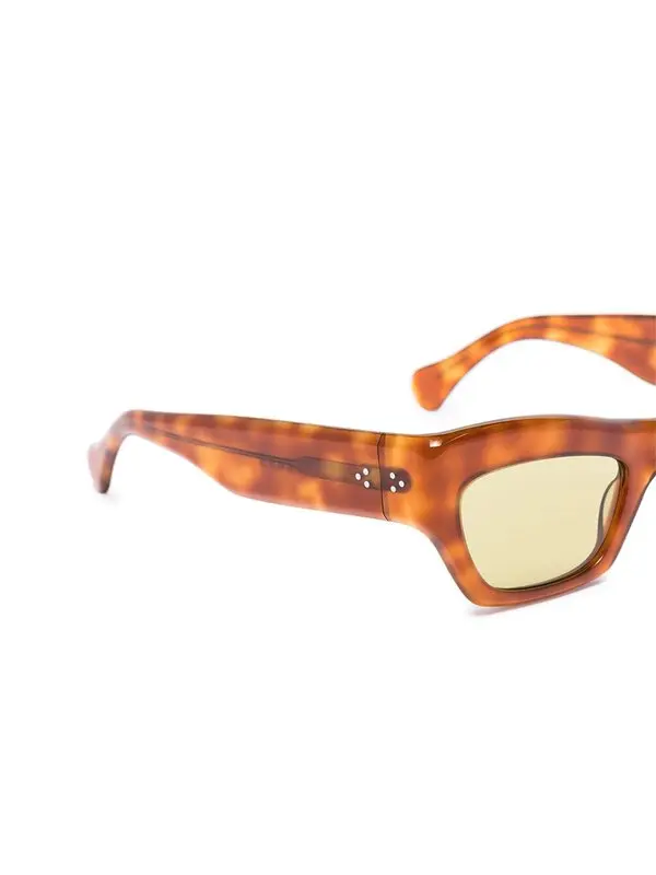 Port Tanger Ayreen Rectangle-Frame Sunglasses In Brown - 40% Off
