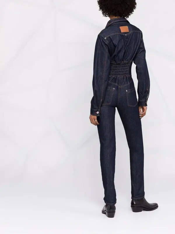 Philipp Plein Slim-cut Denim Jumpsuit