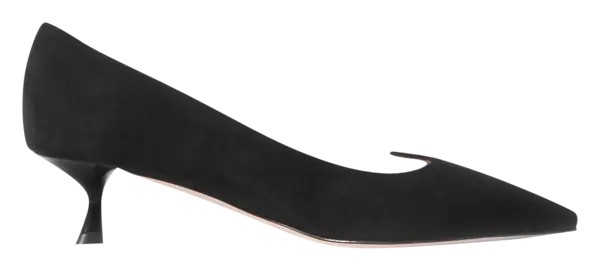 ROGER VIVIER I Love Vivier 45 Suede Pumps - Black